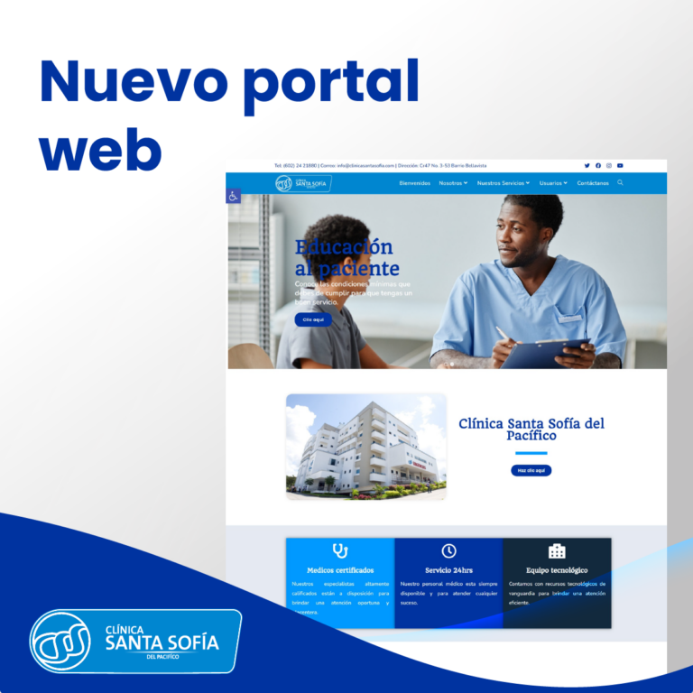 Nuevo portal web - Clinica Santa Sofía del Pacífico